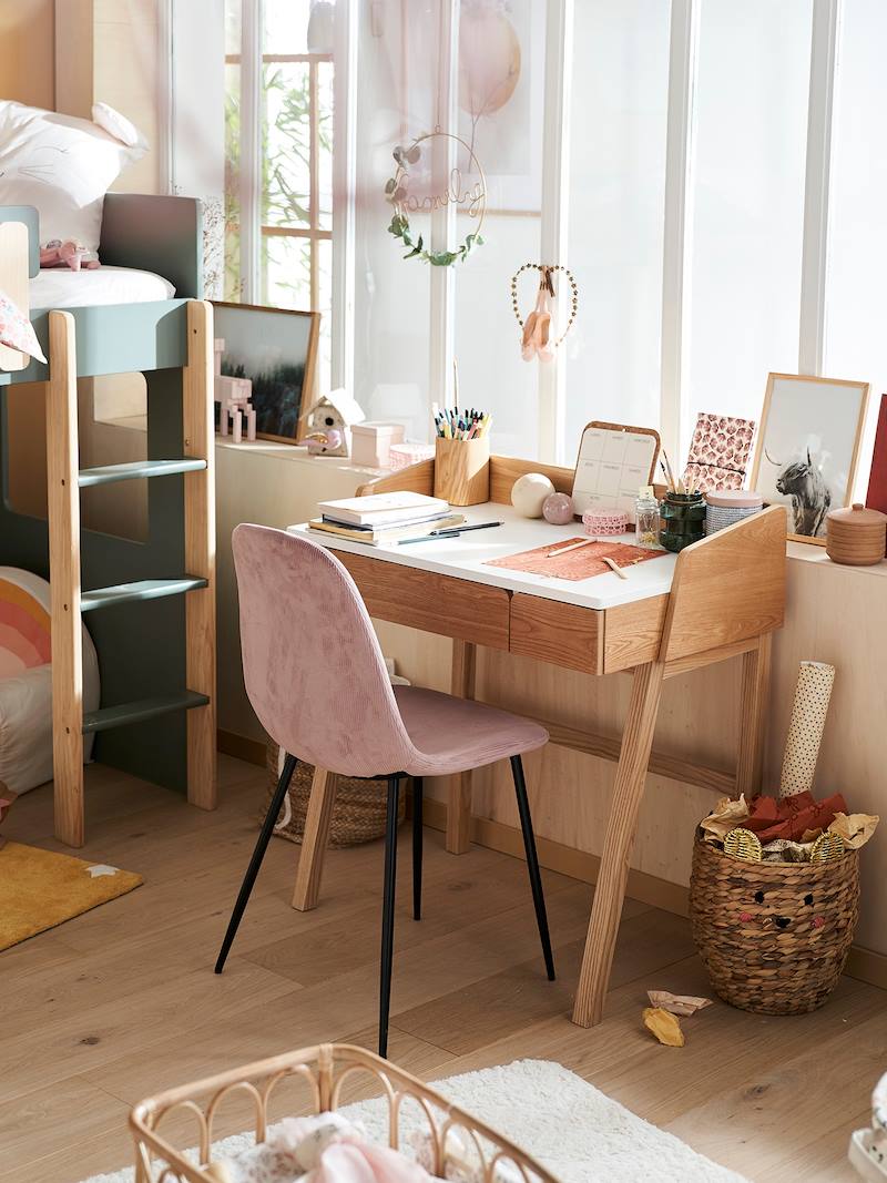 Bureau enfant Vintage blanc - Vertbaudet