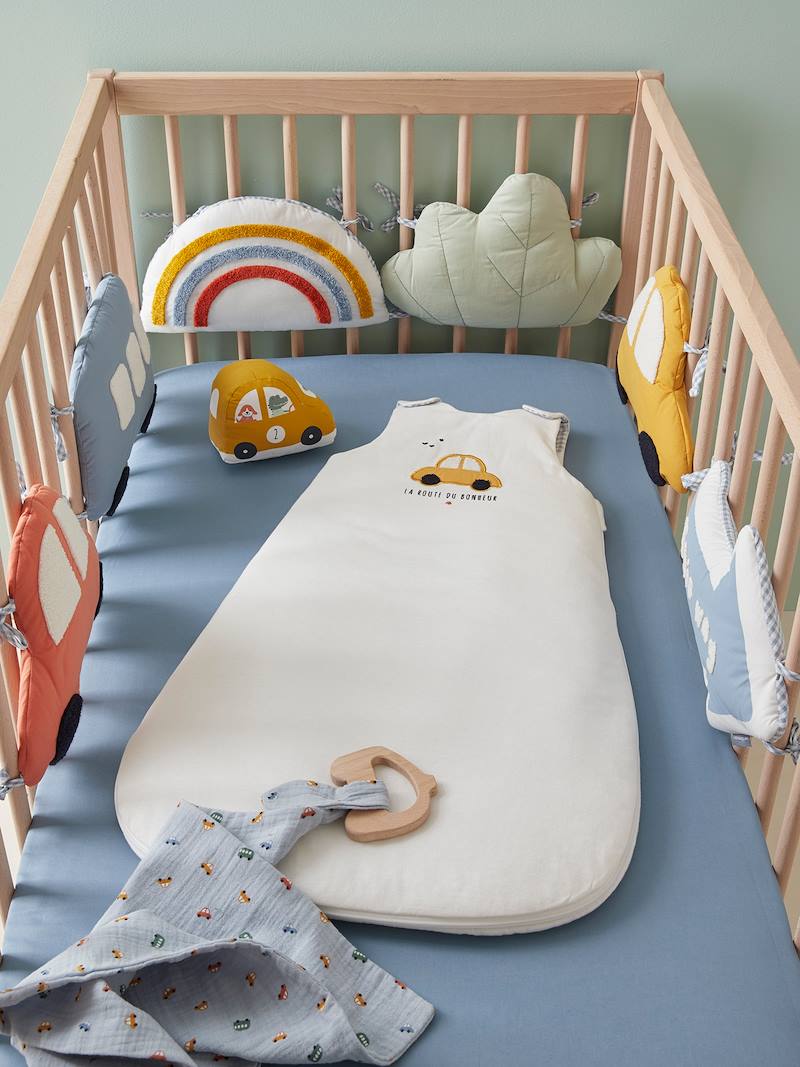Tour De Lit Modulable En Voiture Simon Oeko Tex® Bleu Multicolore