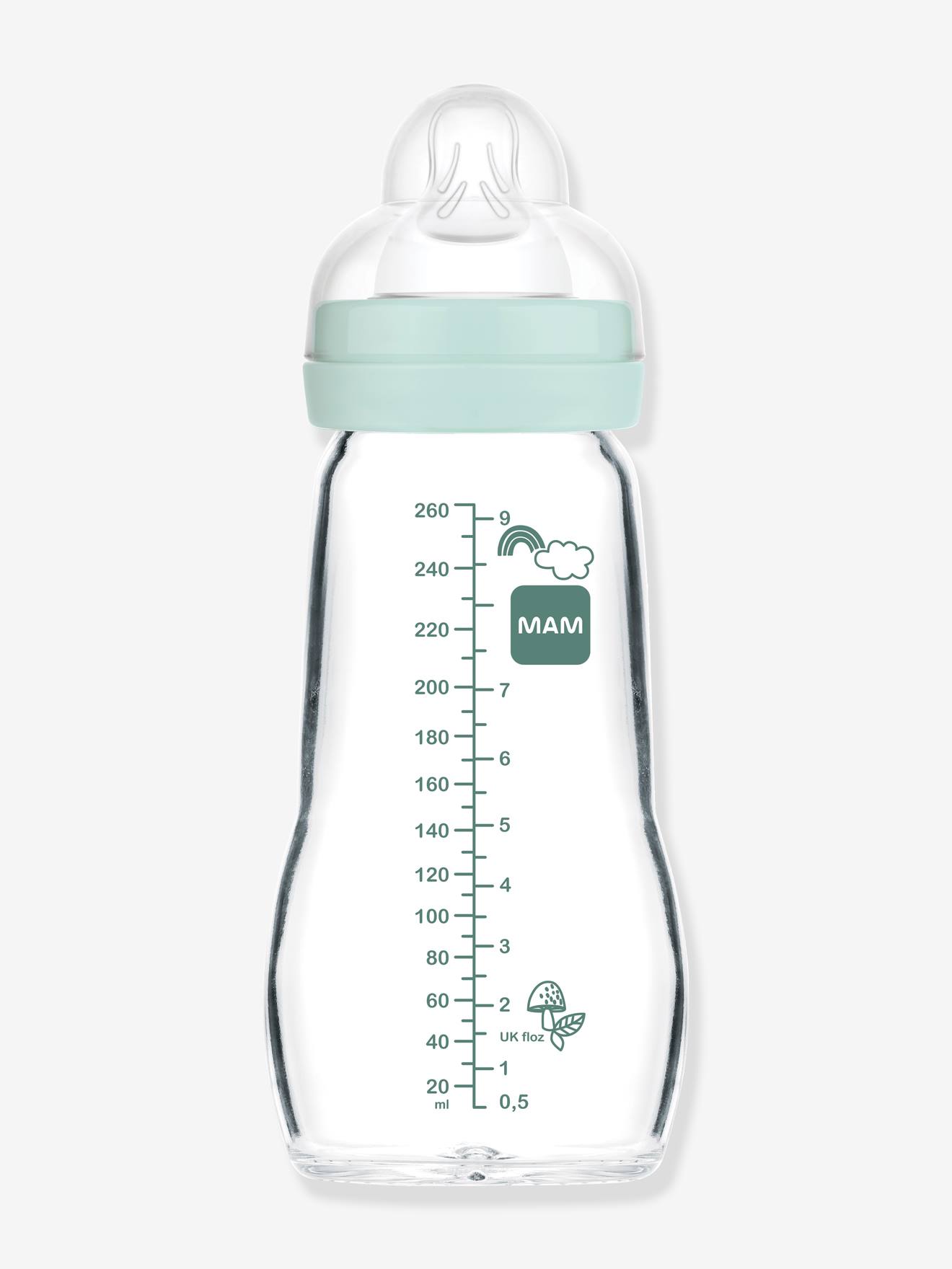 Biberon bébé verre et plastique - tétines et accessoires - vertbaudet