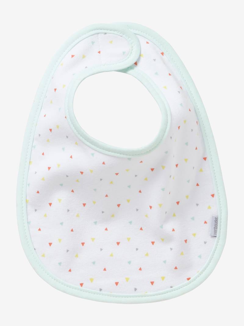 Lot de 7 bavoirs bébé bio animaux-nuages - Vertbaudet