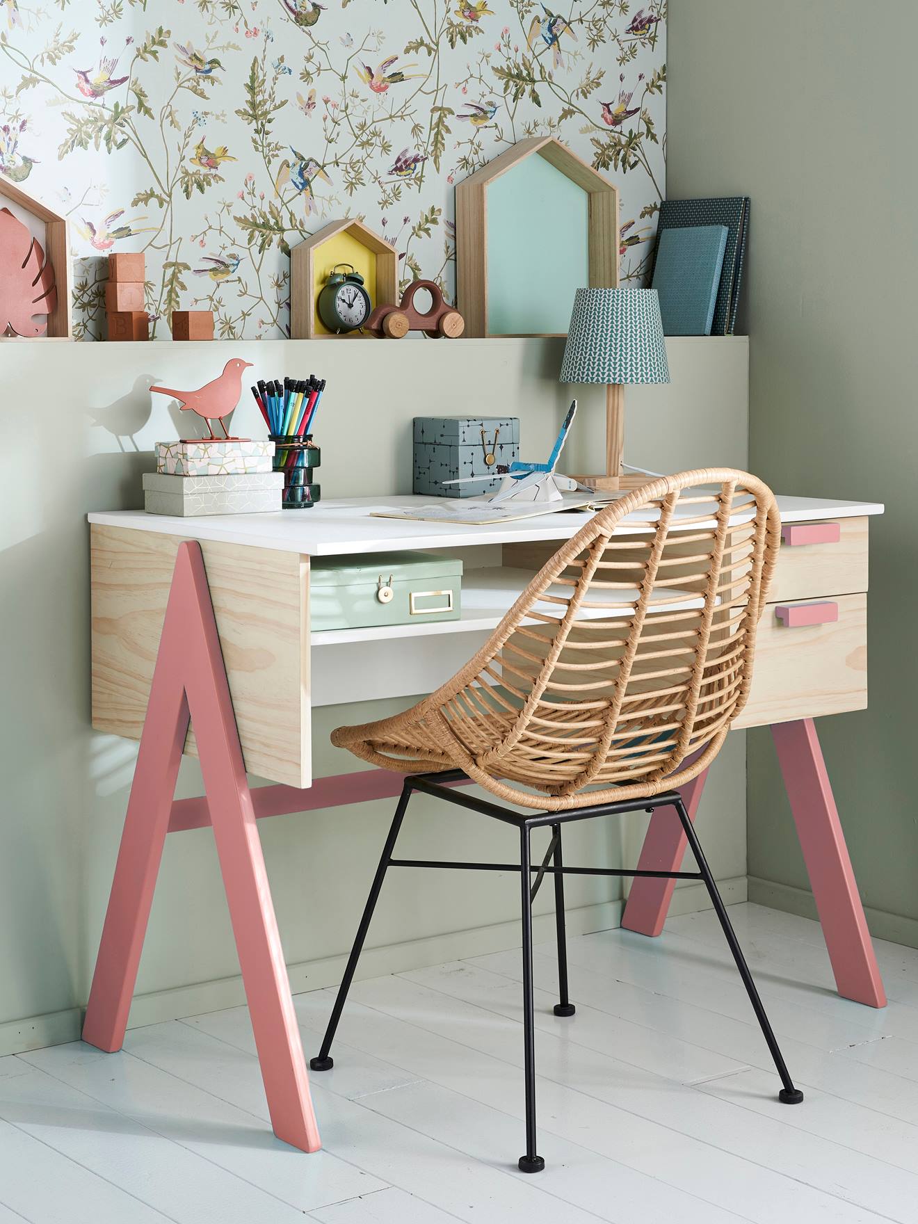 Bureau primaire enfant fille et garçon - vertbaudet